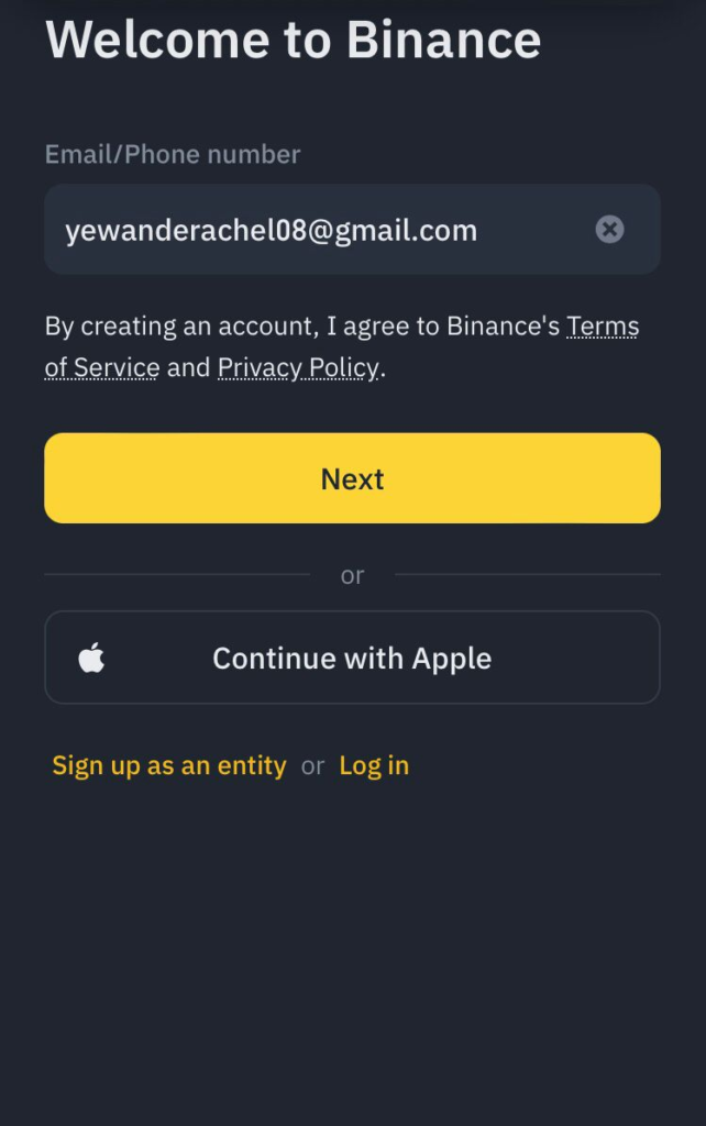 A guide on how to set up an account on Binance. - Indepthorb